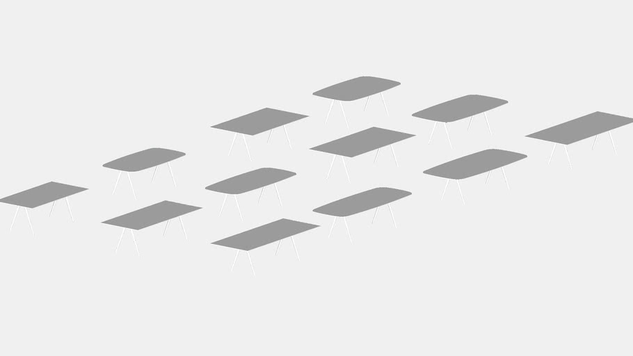 A-Table - Fixed Leg | 3D Warehouse