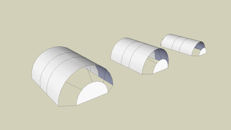 Inflatable structures set | 3D Warehouse
