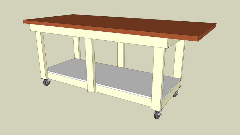 Shop Utility Workbench | 3D Warehouse