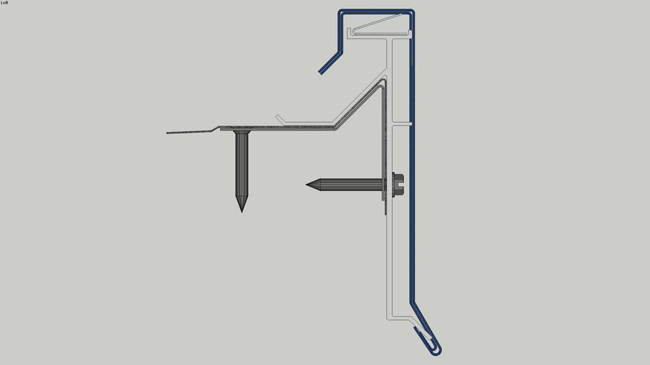 Press-Loc Gravel Stop 6-inch | 3D Warehouse