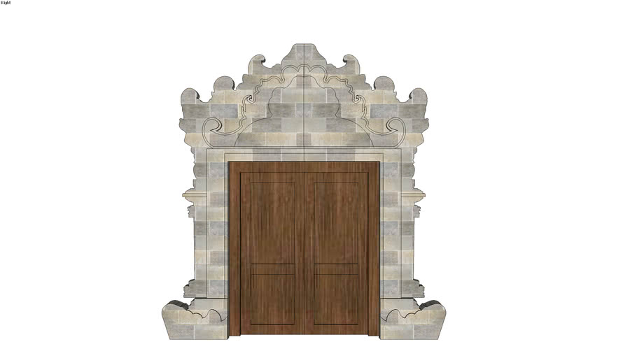 Pintu khas Bali | 3D Warehouse