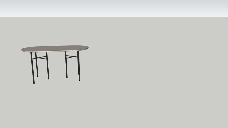 Table ovale | 3D Warehouse