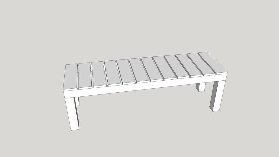Outdoor Bench | 3D Warehouse