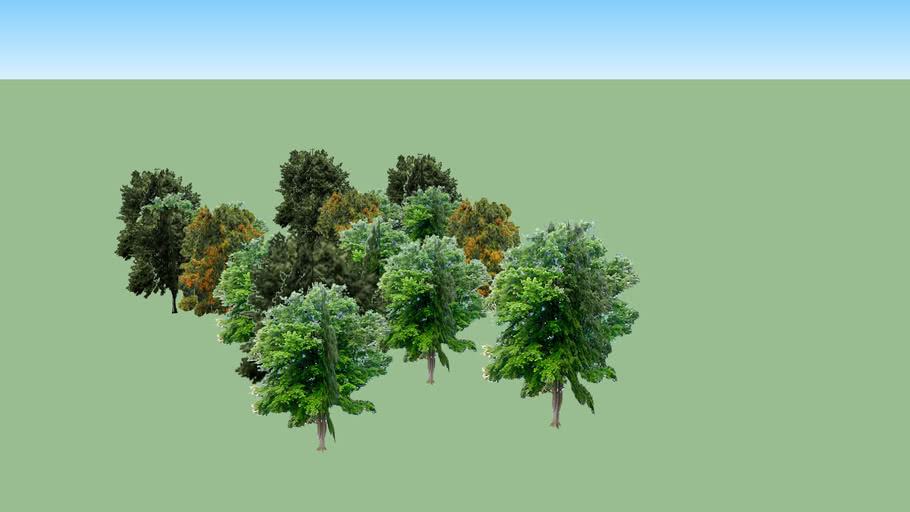 More Colorful Trees | 3D Warehouse