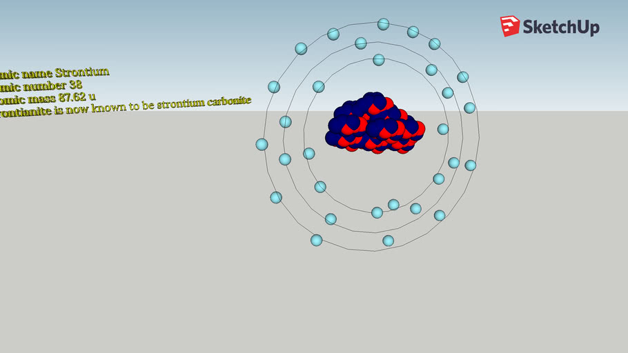 Atomic name Strontium | 3D Warehouse