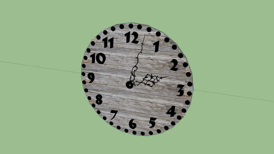 Large Wall Clock | 3D Warehouse