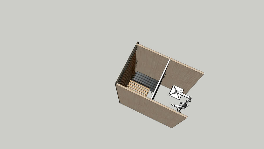 Shower Cubicle with Dressing Room area | 3D Warehouse