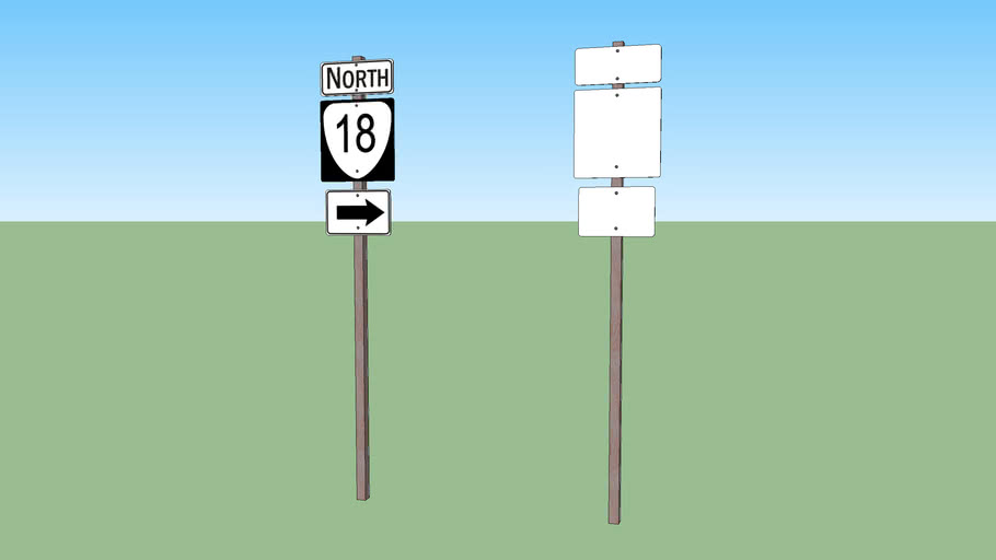 US Route Sign | 3D Warehouse