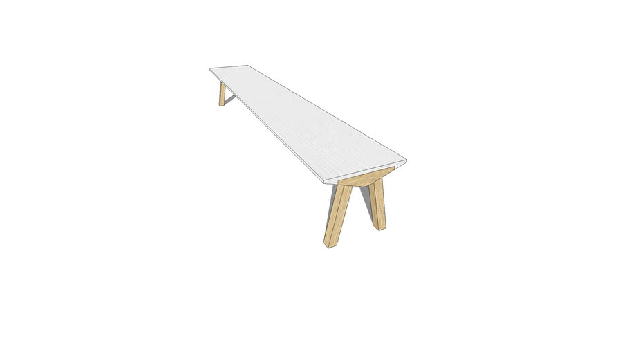 DRONE bank 2800x450x425 DRONE bench 2800x450x425 | 3D Warehouse