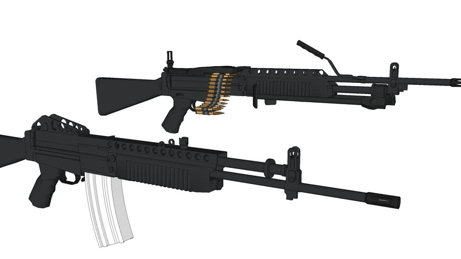 Mark 23 Mod 0 - Stoner 63 variation | 3D Warehouse