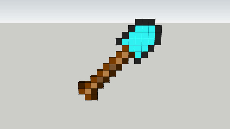 Minecraft diamond shovel | 3D Warehouse