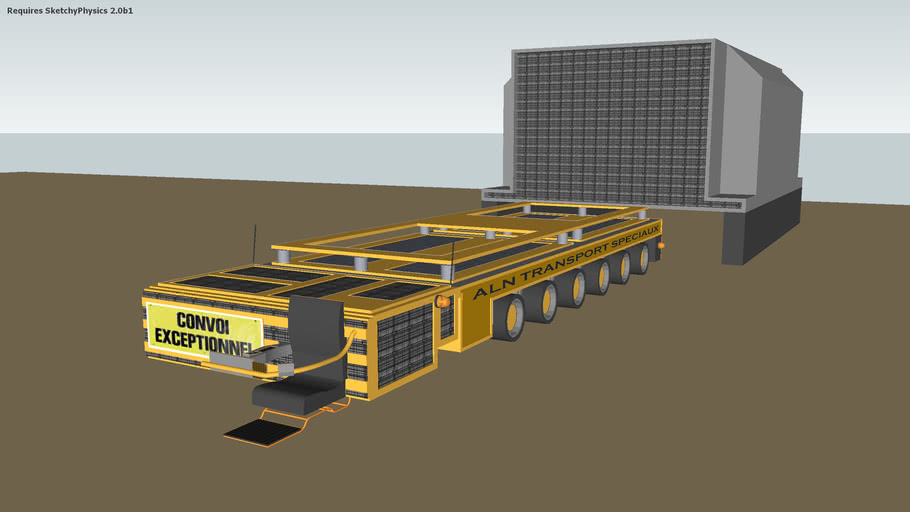 spmt plateforme de trasport sketchyphisics | 3D Warehouse