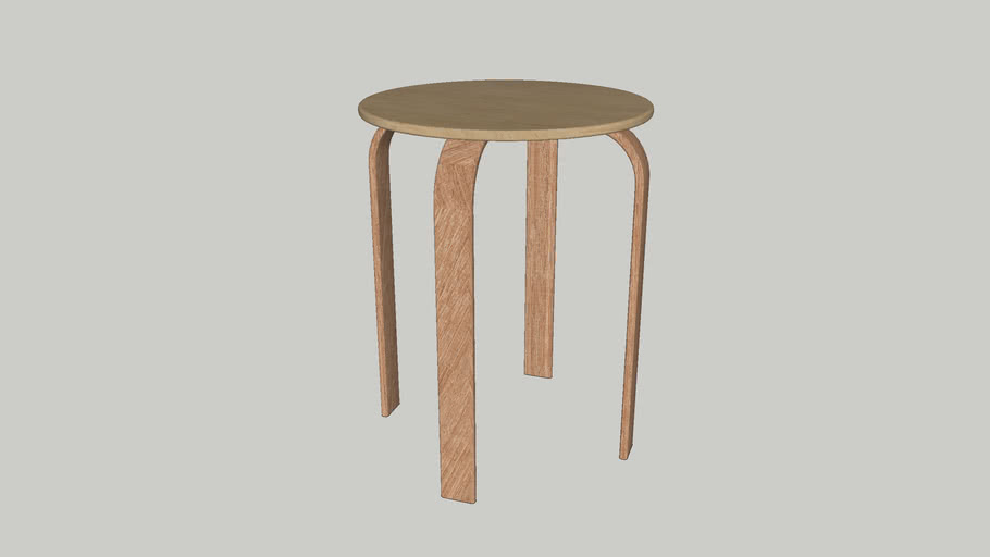 Wooden Stool | 3D Warehouse