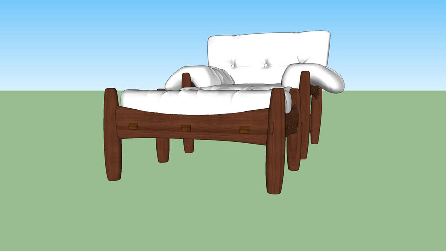 Poltrona mole Sérgio Rodrigues | 3D Warehouse