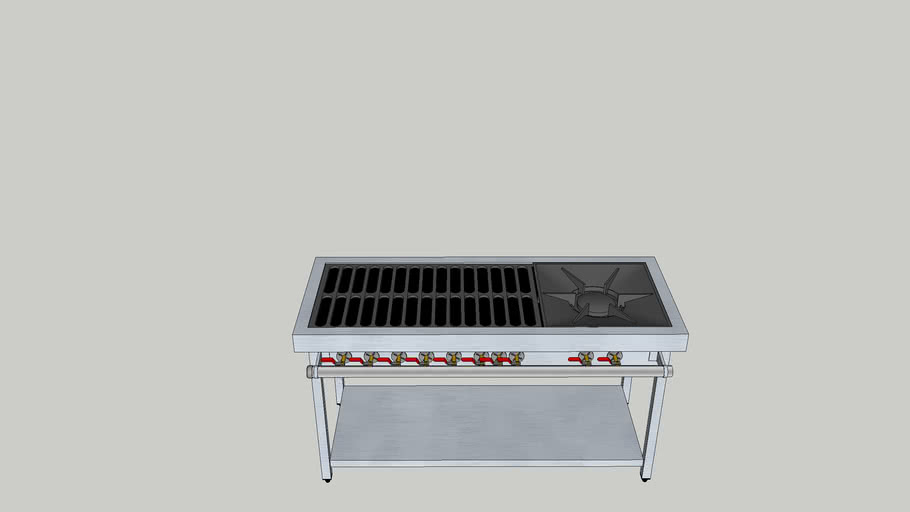 commercial gas range (new version) | 3D Warehouse