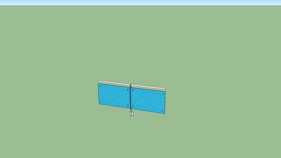 Glass railing segment | 3D Warehouse