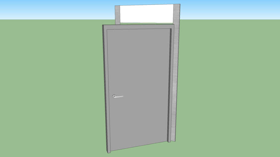 Metal Door inside Metal Panel | 3D Warehouse