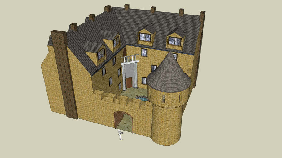 Small 'L' Plan Castle | 3D Warehouse