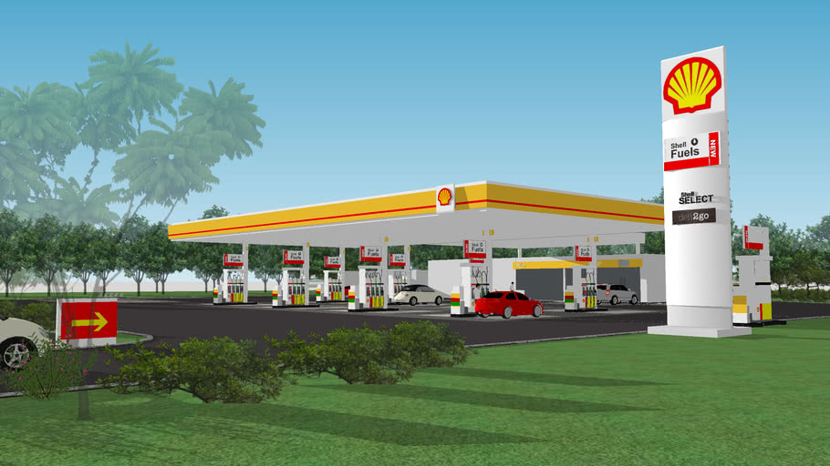 SHELL PUMP STATION CYBERJAYA | 3D Warehouse