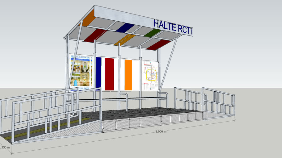 Halte Portable 4 Meter | 3D Warehouse