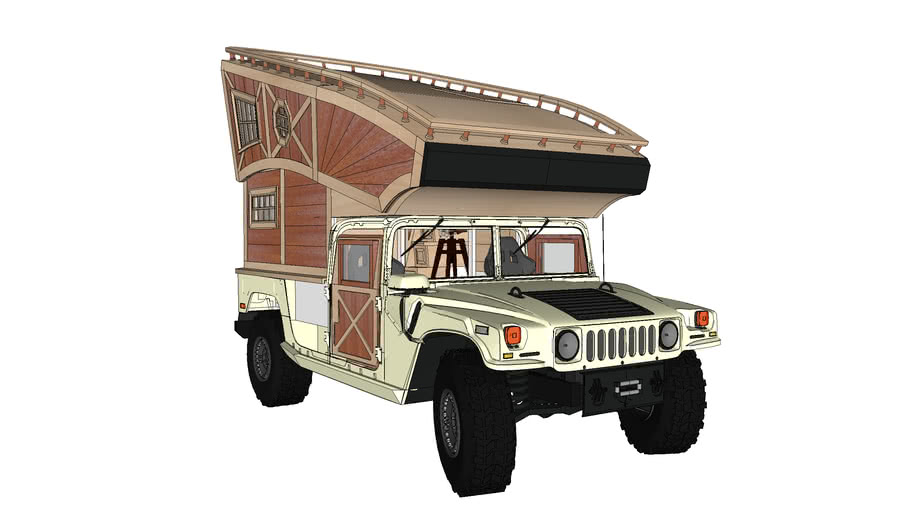 Pop-Top Music Studio/RV Shell for 2-Door HMMWV Humvee | 3D Warehouse