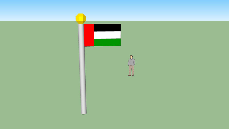 Emirati Flag (Made in SketchUp Make only) | 3D Warehouse