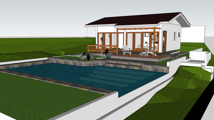 Cabana - Mountain Resort Project with proposed pool | 3D Warehouse