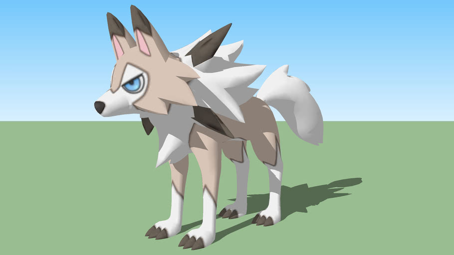 Midday Form Lycanroc (Pokémon Sun and Moon) | 3D Warehouse