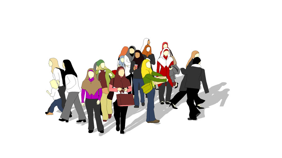 Muslimah people model | 3D Warehouse