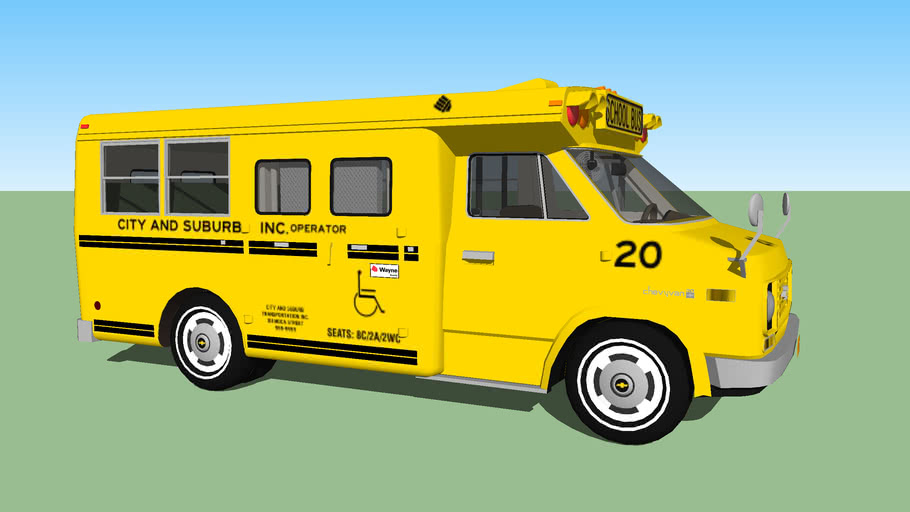 Wayne Busette WC (1975 Chevrolet - City and Suburb Inc. #20) | 3D Warehouse