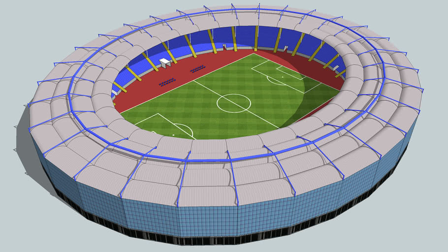 Small oval shaped stadium | 3D Warehouse