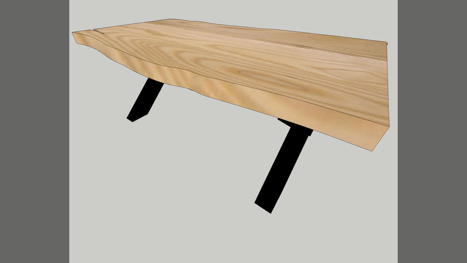 live edge table | 3D Warehouse