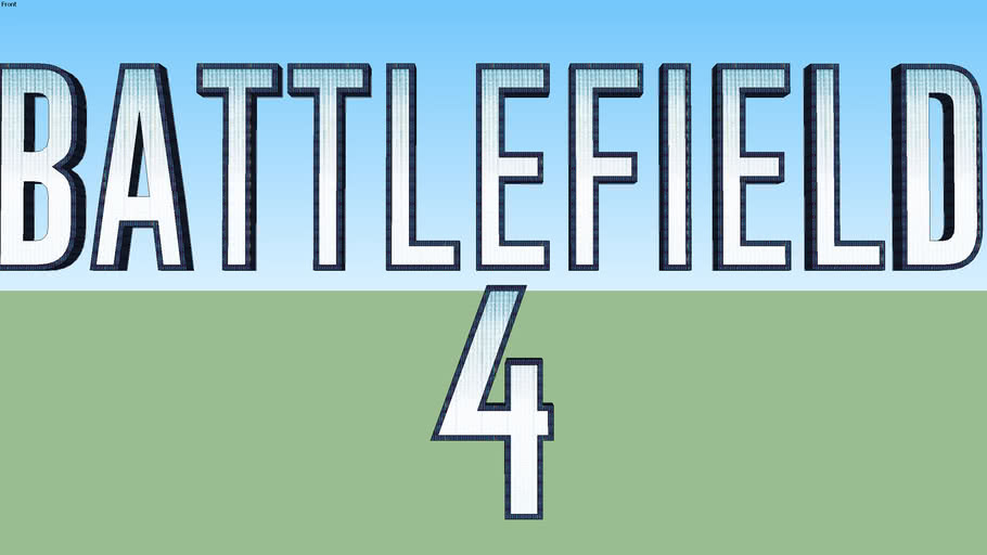 Battlefield 4 Logotype | 3D Warehouse