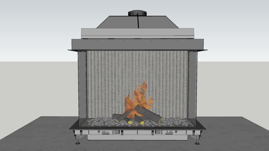 Kalfire GP115/75S Fireplace | 3D Warehouse