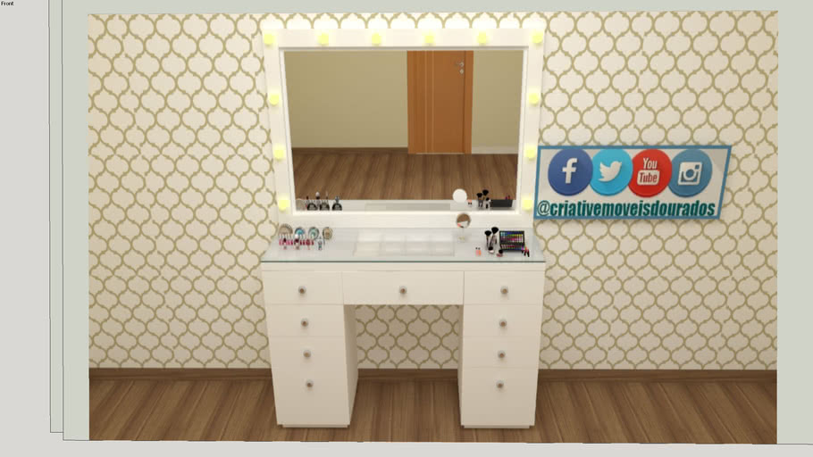 Mesa camarim, Penteadeira, | 3D Warehouse