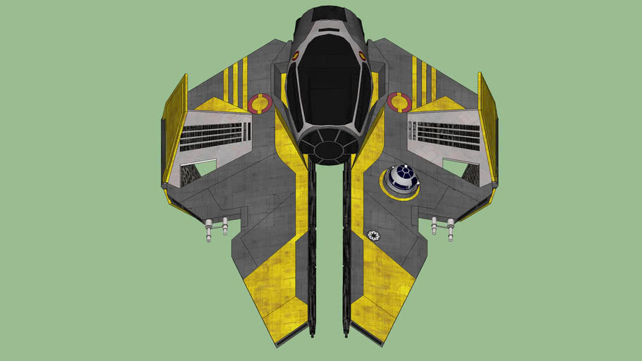 Skywalker's Eta-2 Actis-class light interceptor | 3D Warehouse