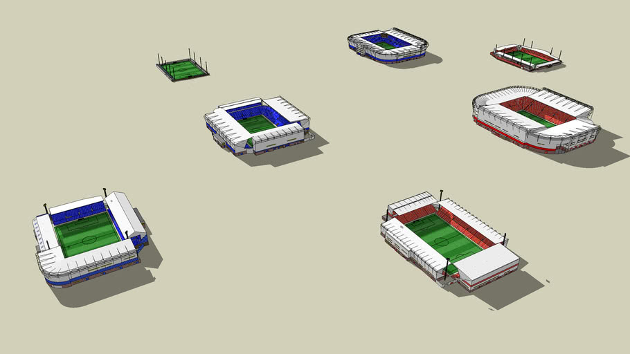 Various football grounds | 3D Warehouse