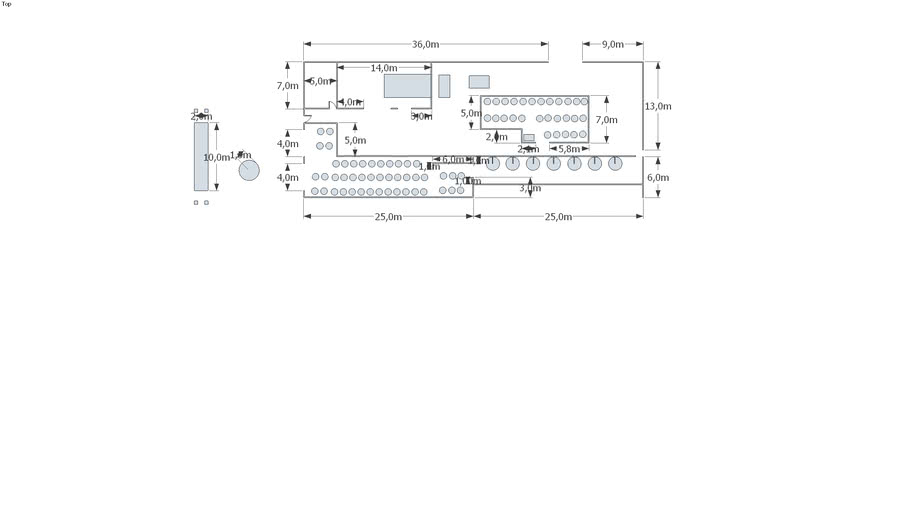 Planta baixa de uma fábrica de cachaça | 3D Warehouse