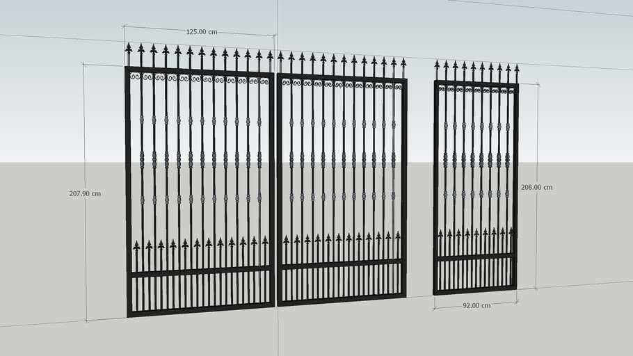 porton con decoracion | 3D Warehouse