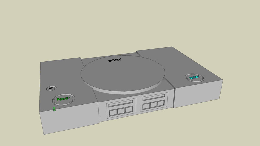 A Grey PS1 Playstation 1] | 3D Warehouse