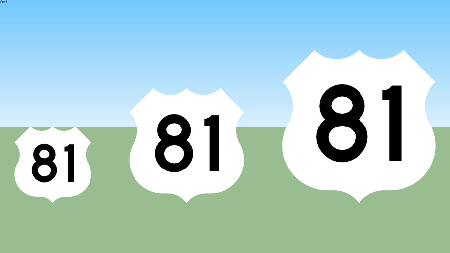 U.S. 81 Sign | 3D Warehouse