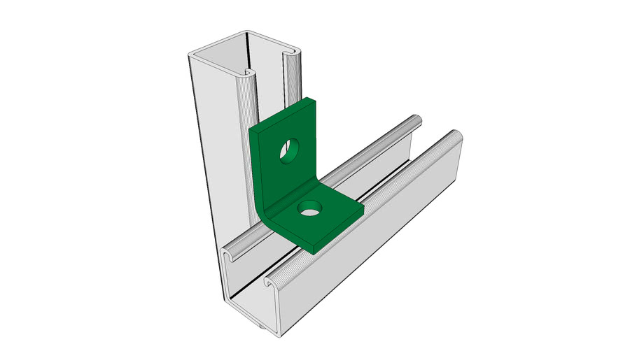 Unistrut P1068 90° Fitting | 3D Warehouse