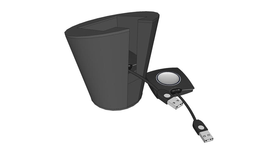 Barco Clickshare Pucks & Holder | 3D Warehouse