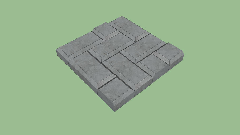 Concrete Paver 02 | 3D Warehouse
