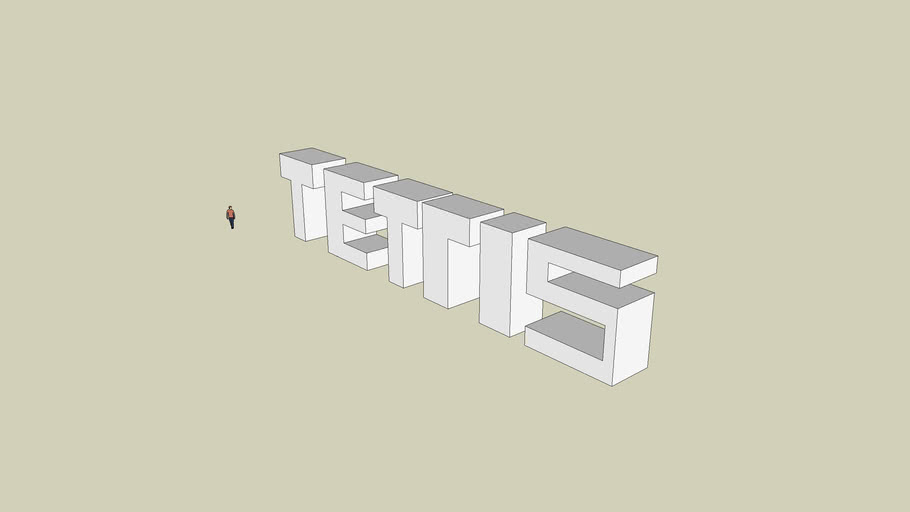 Tetris Lettering | 3D Warehouse