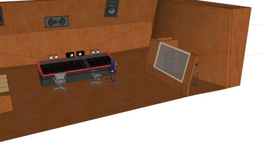 recording studio with vocal booth | 3D Warehouse