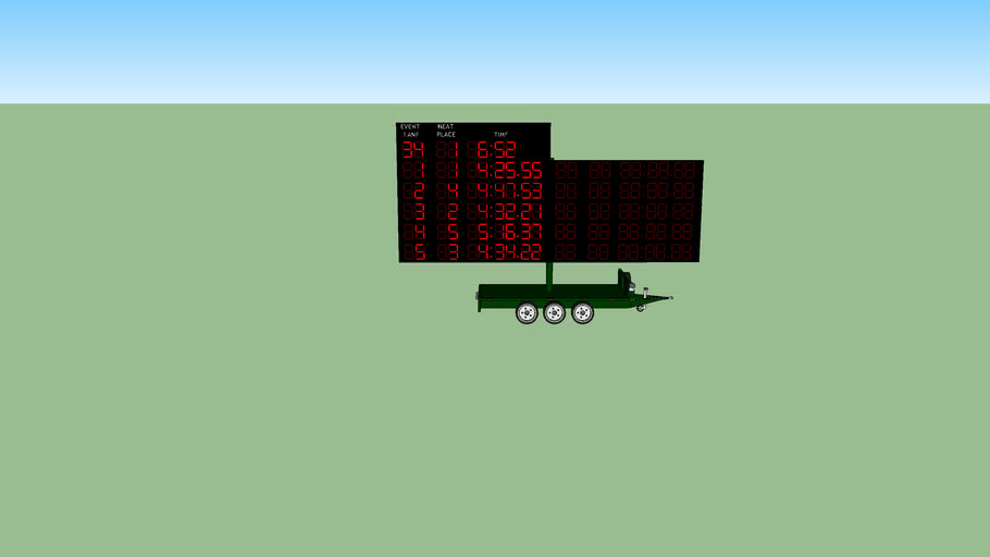 Portable Scoreboard | 3D Warehouse