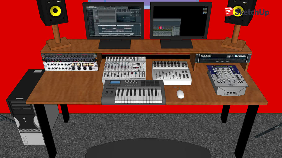 Copy of Small Music Recording Studio | 3D Warehouse