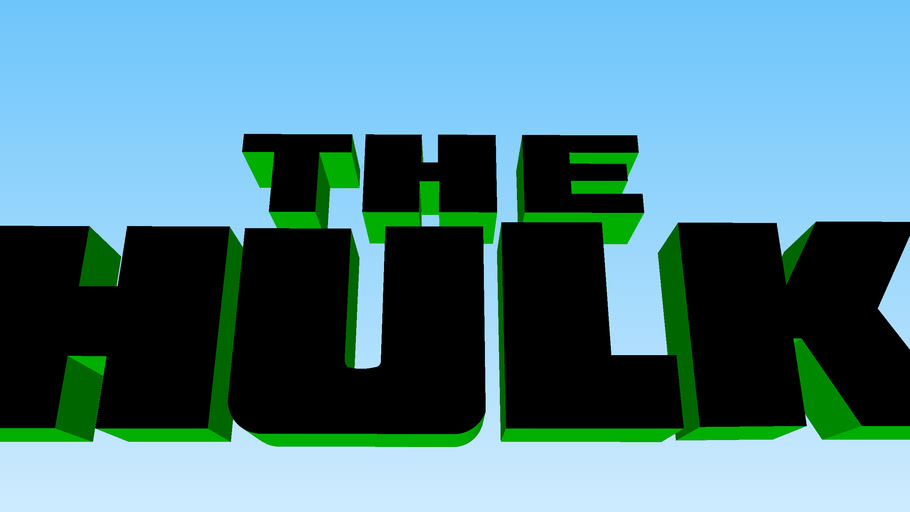 HULK 2003 Movie Logo | 3D Warehouse