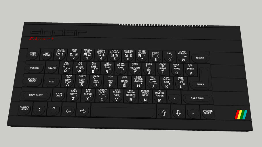Sinclair ZX Spectrum Plus | 3D Warehouse